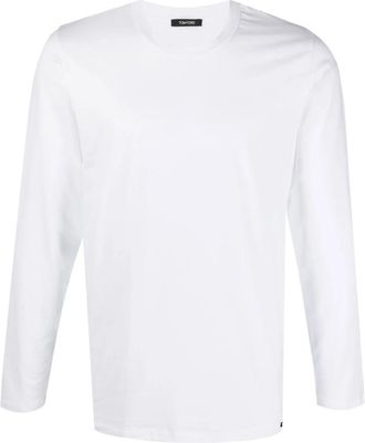 Tom Ford Logo-patch Detail Long-sleeved T-shirt