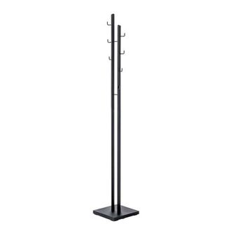 Haku Möbel Garderobenständer schwarz, Metall - Maße: B 29 cm x H 176 cm x T 29 cm, Style: Modern