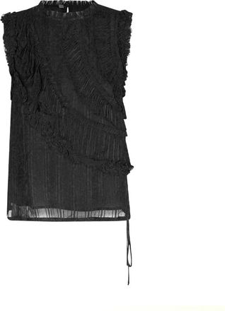 Pinko Pinko, Femme, Blouses et Chemises, Noir, Taille: 38 FR Lark Top