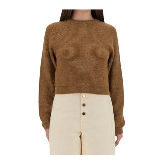 Moschino Rundhals-Strickware - - Knitwear - Damen - Braun - S