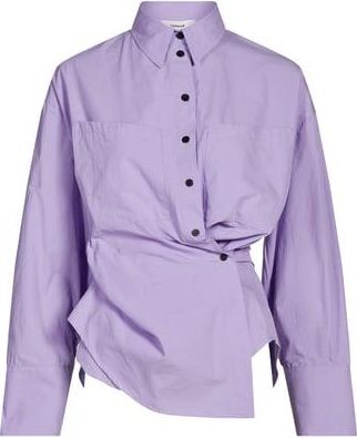 Topshop Chemise asym&eacute;trique en cotn