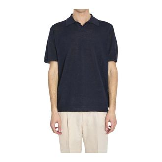 Roberto Collina Polo en maille - Homme - Tops - Bleu - Taille: S