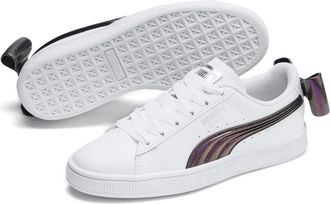 Puma Damen Basket Bow Shimmer Jr Sneaker, Wei&szlig; White 01, 38.5 EU