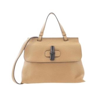 Gucci Sac &agrave; main vintage doccasion - Femme - Pre-owned - Beige - Taille: ONE Size