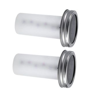 OSALADI 2st Dekorative Lichter Hängende Solarlampen Teelichter Masse Deckel Leuchtet Wohnkultur Rasen Solarlicht Solarleuchten Im Freien Flammenlos Haushalt P