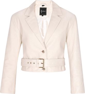 Faina Jacke Frauen Wei&szlig;