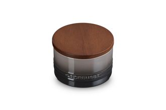 LE CREUSET Le Creuset Signature Salzkeller und Aufbewahrungsbehälter mit Holzdeckel, 473 ml, Auster