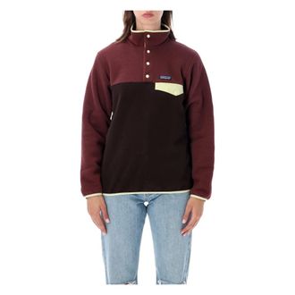 Patagonia Femme, Sport, Brun, Taille: 40 FR Lightweight Synchilla Snap-T