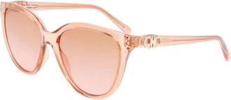 Ferragamo Femme, Accessoires, Rose, Taille: ONE Size Lunettes de soleil noires élégantes