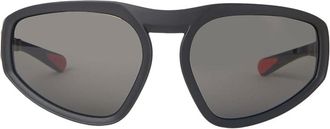 Moncler Homme, Accessoires, Noir, Taille: ONE Size Pentagra Geometric Lunettes de soleil
