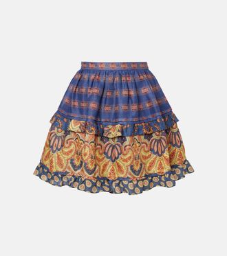 Valentino Mini-jupe Voyage Imaginaire en lin