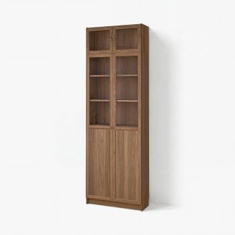 IKEA BILLY / OXBERG B&uuml;cherregal mit Vitrinent&uuml;ren