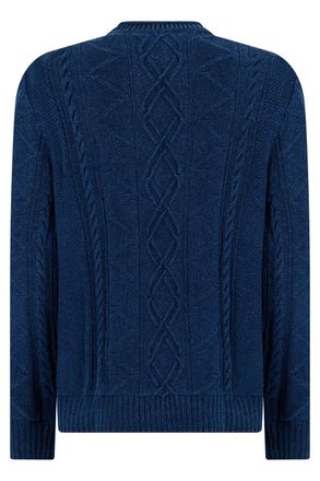 GANT Mens Crew Neck Cotton Sweater, Rich Navy Sweatshirts