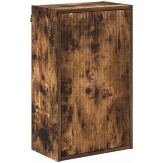 vidaXL Cabinet de salle de bain Ch&ecirc;ne fum&eacute; 39 x 23,5 x 65 cm vidaXL