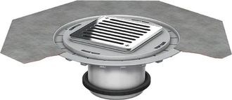 Aco Aufsatzst&uuml;ck AV-Selecta 148x148/ K3/ PP/Rost V2A verschraubt, 5141.91.52