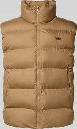 adidas Originals Steppweste mit Logo-Print und Stehkragen