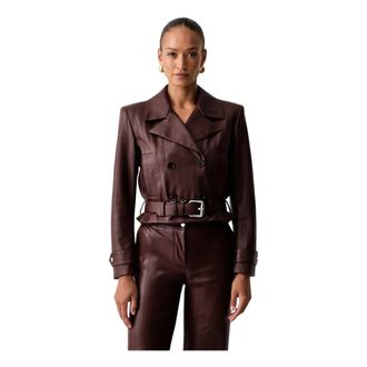 Patrizia Pepe G&uuml;rtel-Blazer im Doppelreiher-Schnitt - - Jackets - Damen - Braun - M