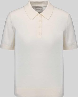 GANT Regular Fit Poloshirt aus Baumwoll-Kaschmir-Mix