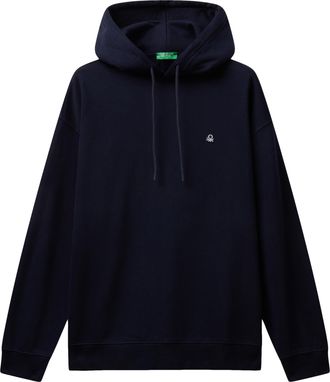 Benetton Herren Maglia C/CAPP. M/L 342zu201k Kapuzenpullover, blau, L