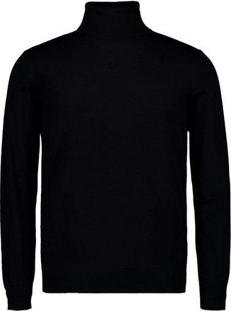 Boggi Milano Herren Pullover schwarz Merinowolle unifarben