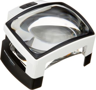 Eschenbach Porzellan Group Optik Eschenbach 1566 Standlupe Vergroe&szlig;erungsfaktor: 3 x Linsengroe&szlig;e: (L x B) 100mm x 75mm, Gold