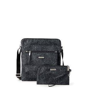 Baggallini Go Bagg avec dragonne RFID pour téléphone, Midnight Blossom, Taille unique