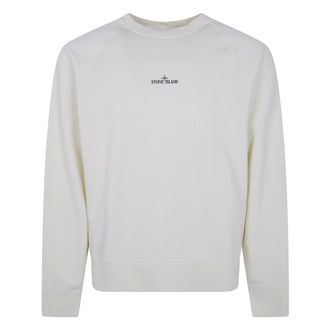 Stone Island Herren, Sweatshirts & Hoodies, Wei&szlig;, LGr&ouml;&szlig;e