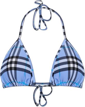 Burberry Femme, Maillots de bain, Bleu, Taille: 36 FR Sadie Bikini Top