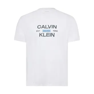 Calvin Klein Herren, Oberteile, Wei&szlig;, MGr&ouml;&szlig;e