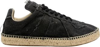 Maison Margiela Homme, Chaussures, Noir, Taille: 41 EU Replica Espadrille Baskets