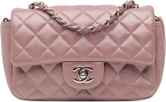 Chanel Hobo Bags - Mini Rectangular Classic Iridescent Lambskin Singl - Gr. unisize - in Gold - f&uuml;r Damen
