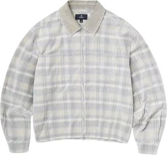 Represent Represent, Homme, Vestes, Bleu, Taille: XL Chemise &agrave; Carreaux Zipp&eacute;e en Velours C&ocirc;tel&eacute;