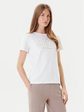 Guess T-Shirt V5YI13J 1314 Wei&szlig; Regular Fit