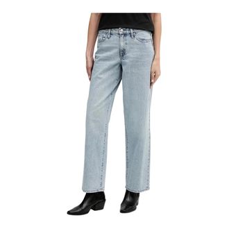 DKNY Mid Rise Relaxed Gerades Jeans - - Jeans - Damen - Blau - W26
