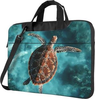 Generic Turtle Sac de natation pour ordinateur portable de 15,6, housse de protection antichoc pour ordinateur portable de 15,6, mallette de transport pour or