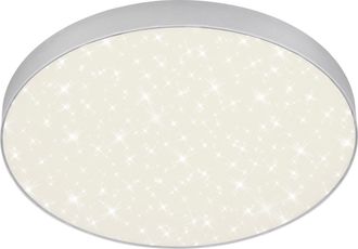 Briloner LED Deckenlampe mit Sternenhimmel, rahmenlos, neutralwei&szlig;e Lichtfarbe, LED Lampe, Deckenleuchte, Wohnzimmerlampe, Schlafzimmerlampe, K&uuml;chenlampe, 38,7