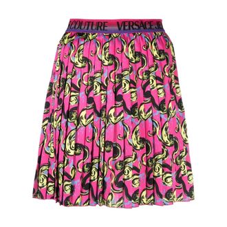 Versace Jeans Couture Oranger Twillrock - - Skirts - Damen - Mehrfarbig - XS