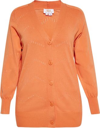 Usha Strickjacke Damen Aprikose