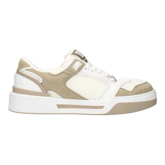 Dolce & Gabbana Homme, Chaussures, Blanc, Taille: 40 EU Fabric Low Top Baskets