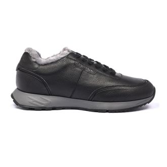 Baldinini Tumbled Leder Sneaker - - Shoes - Herren - Schwarzk - 45 EU