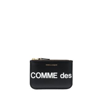 Comme Des Gar&ccedil;ons Logo Leder-Portemonnaie - - Accessories - Damen - Schwarzk - ONE SIZE