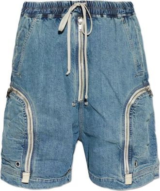 Rick Owens Homme, Shorts, Bleu, Taille: XL Denim Cargo Shorts