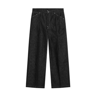 Christophe Lemaire Wide Pant With Studs - - Jeans - Herren - Grau - XS