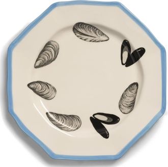 &Klevering Plat en porcelaine Sir&egrave;ne Moules &Klevering