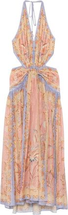 Zimmermann Indra Plunge-neck Maxi Dress