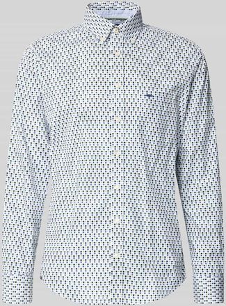Fynch-Hatton Slim Fit Freizeithemd mit Logo-Stitching