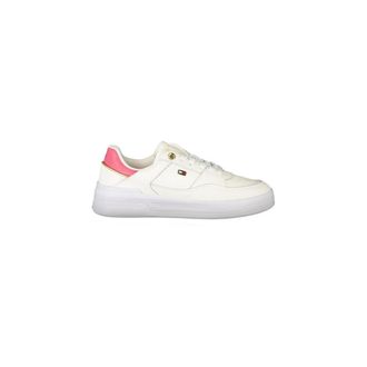 Tommy Hilfiger Wei&szlig;e Polyester-Sneaker Moderner Stil Komfort - - Shoes - Damen - Wei&szlig; - 38 EU
