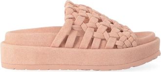 Paloma Barcel&oacute; Femme, Chaussures, Rose, Taille: 40 EU Nadira Suede Flatform Slide