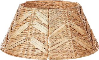 Beliani Weihnachtsbaumkragen Wasserhyazinthe natürlich 60 cm Baumständer-Kragen Sapin