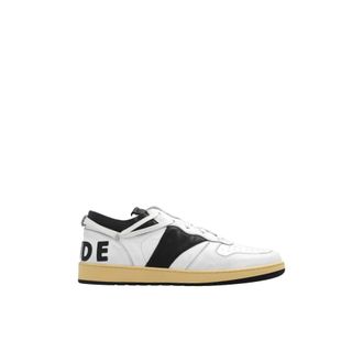 Rhude Vintage Leder-Schn&uuml;r-Sneakers - - Shoes - Herren - Wei&szlig; - 41 EU